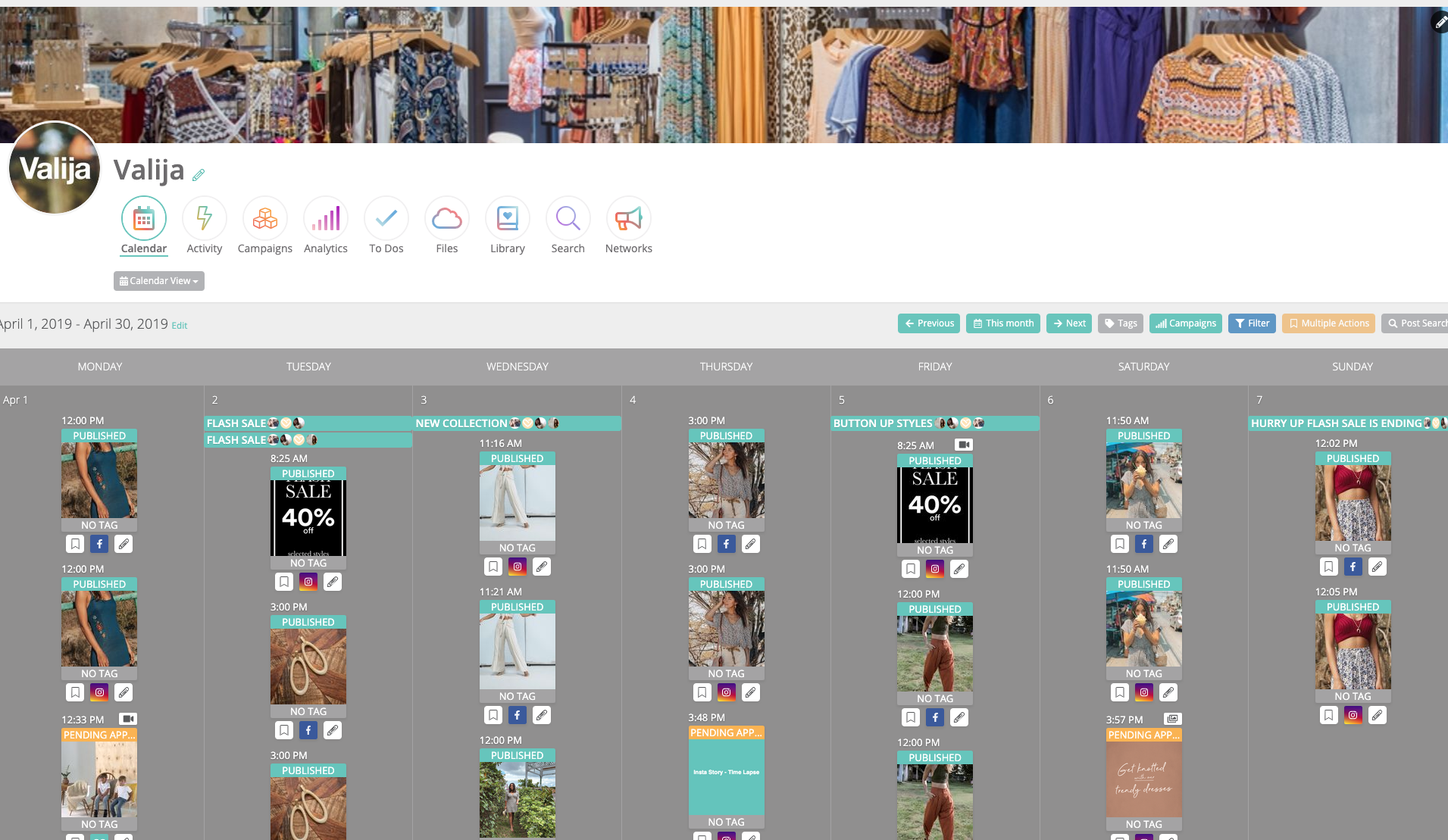 How do I organize content in the brand calendar? - Sharelov Help Center